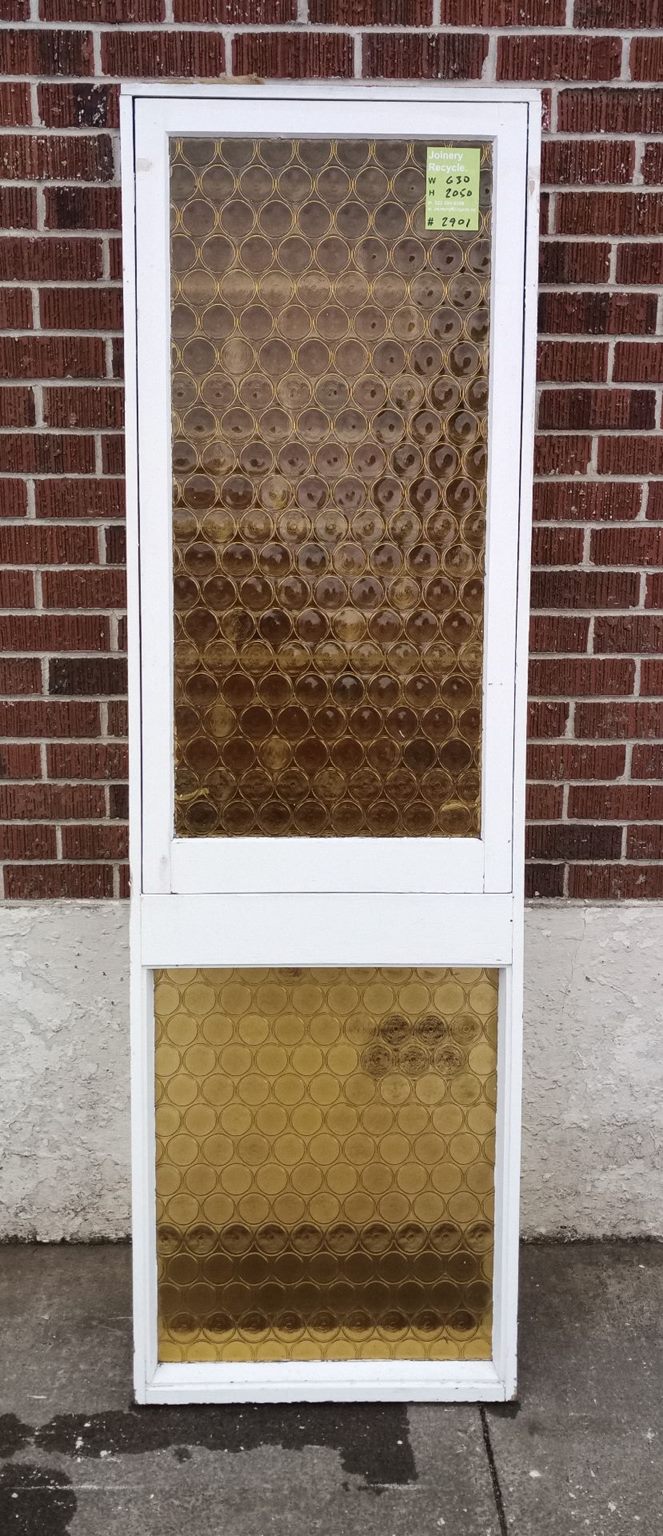 Amber Bullion Glass Wooden Window 630 W x 2050 H [#2901] - Joinery ...