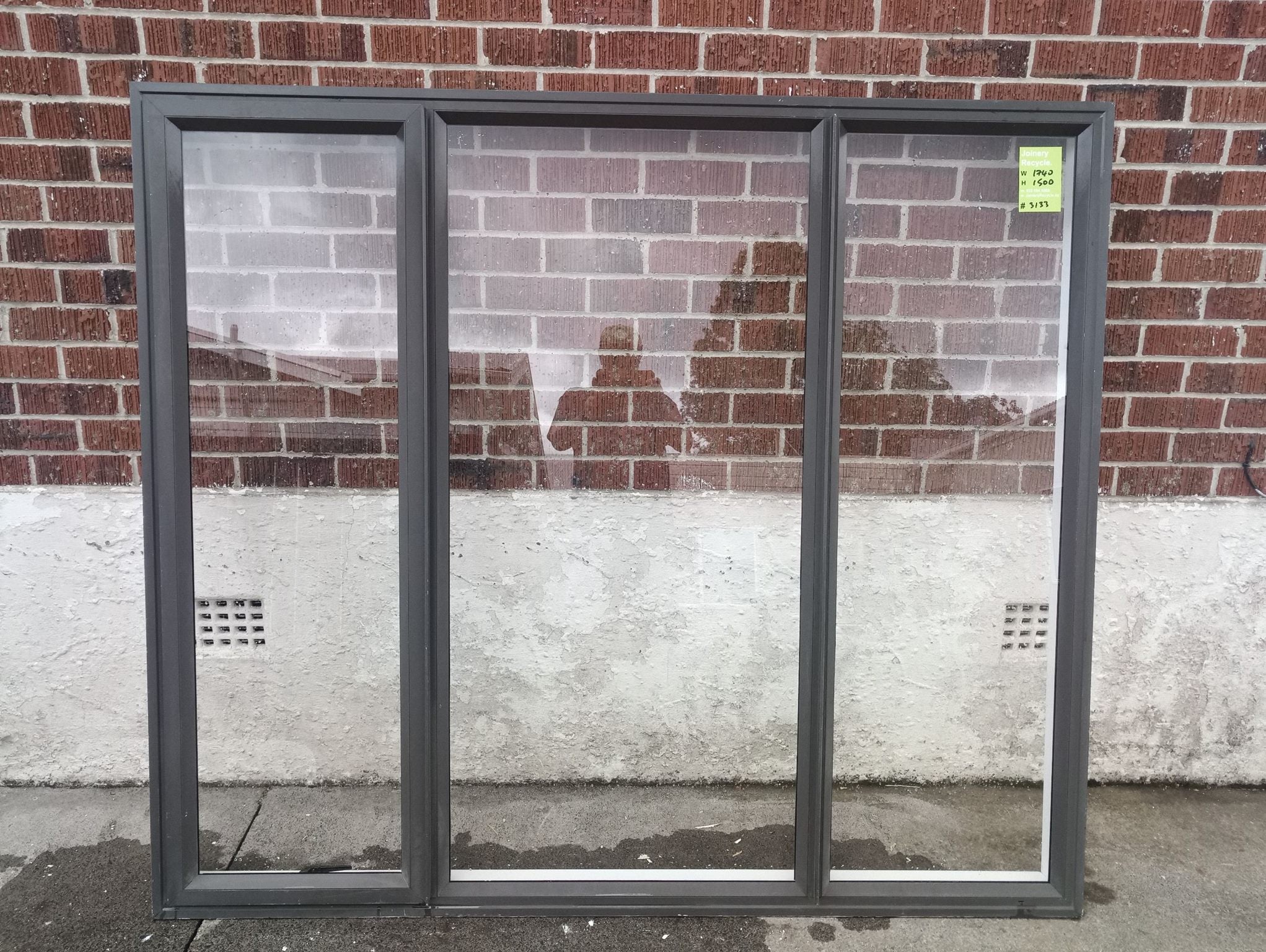 Aluminium Window Brown 1740 W x 1500 H [#3133] - Joinery Recycle