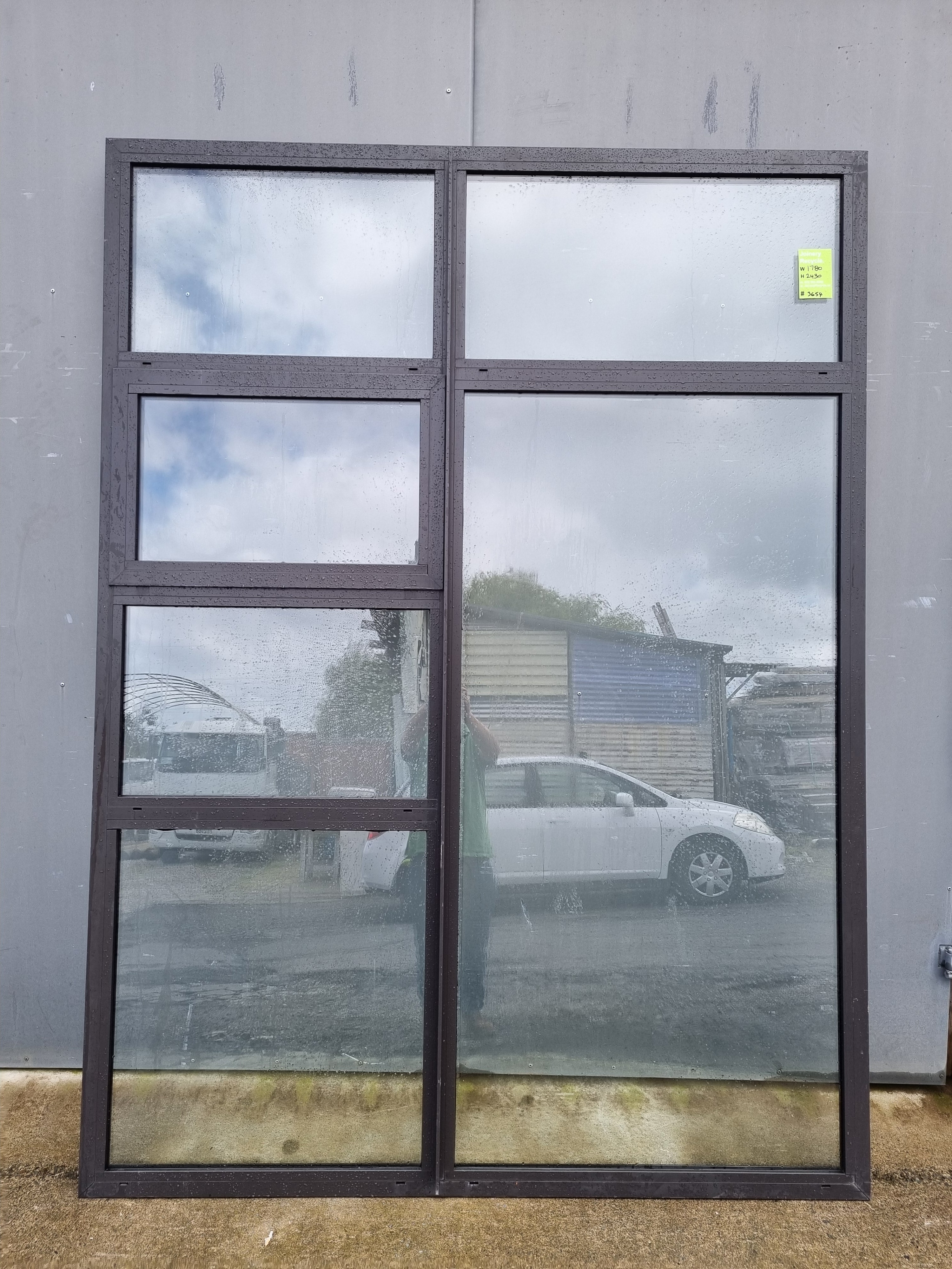 Aluminium Window Brown 1780 W x 2430 H [#3654 SF ] - Joinery Recycle