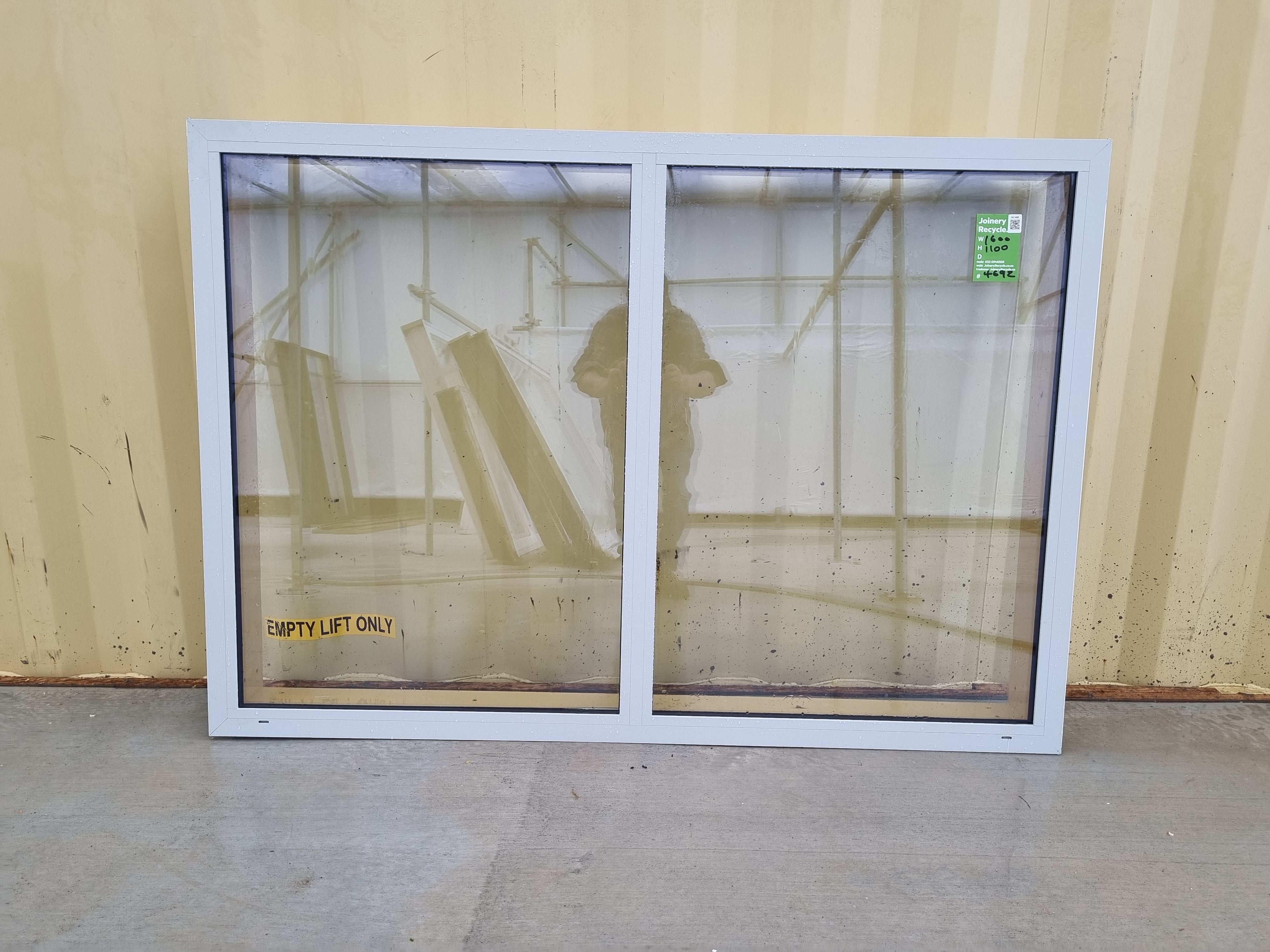*NEW* DG Aluminium Window Grey 1600 W x 1100 H [#4692] – Joinery Recycle