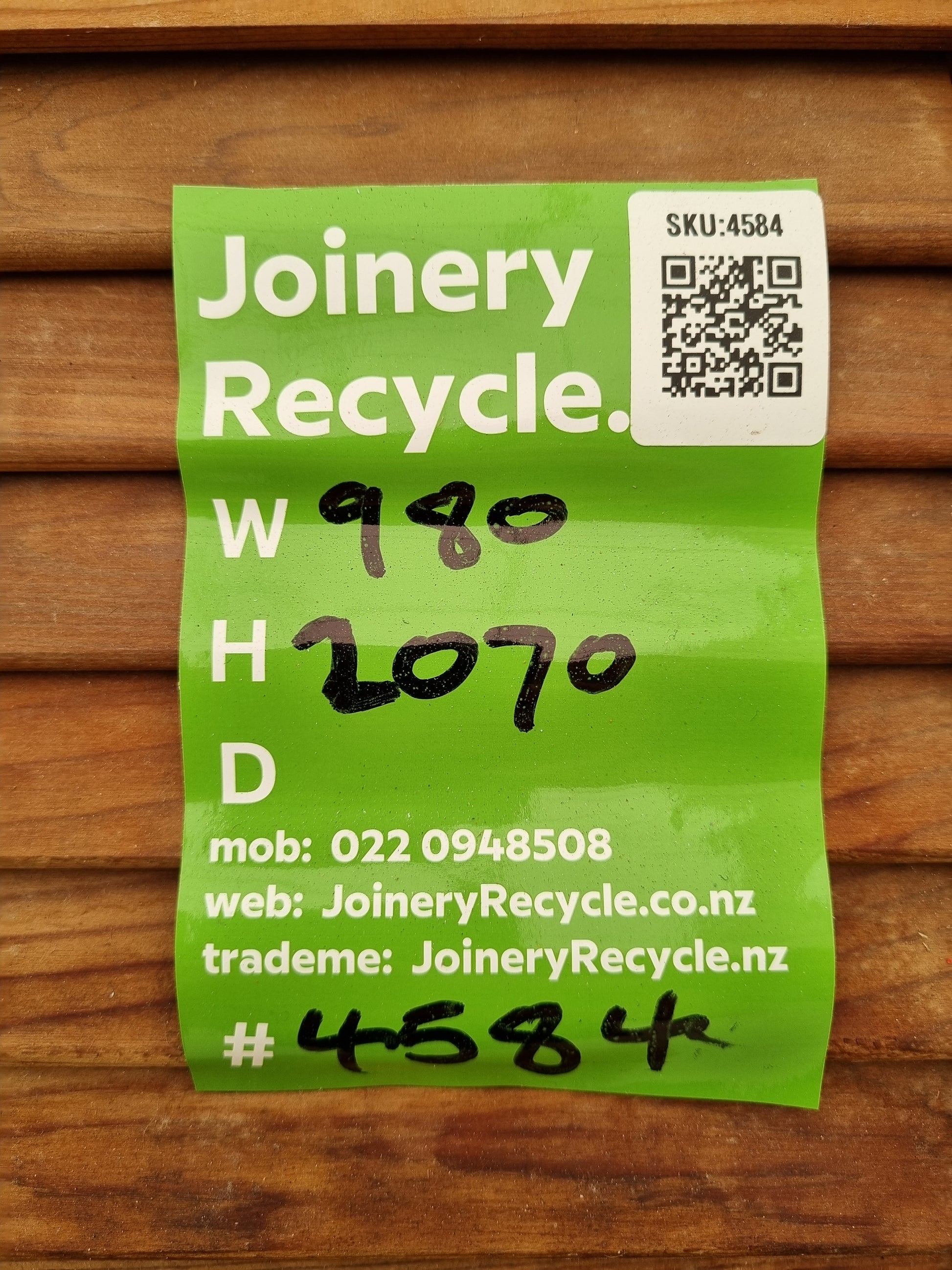 Cedar Wood Shutters 980 W x 2090 H [#4584 SF] - Joinery Recycle