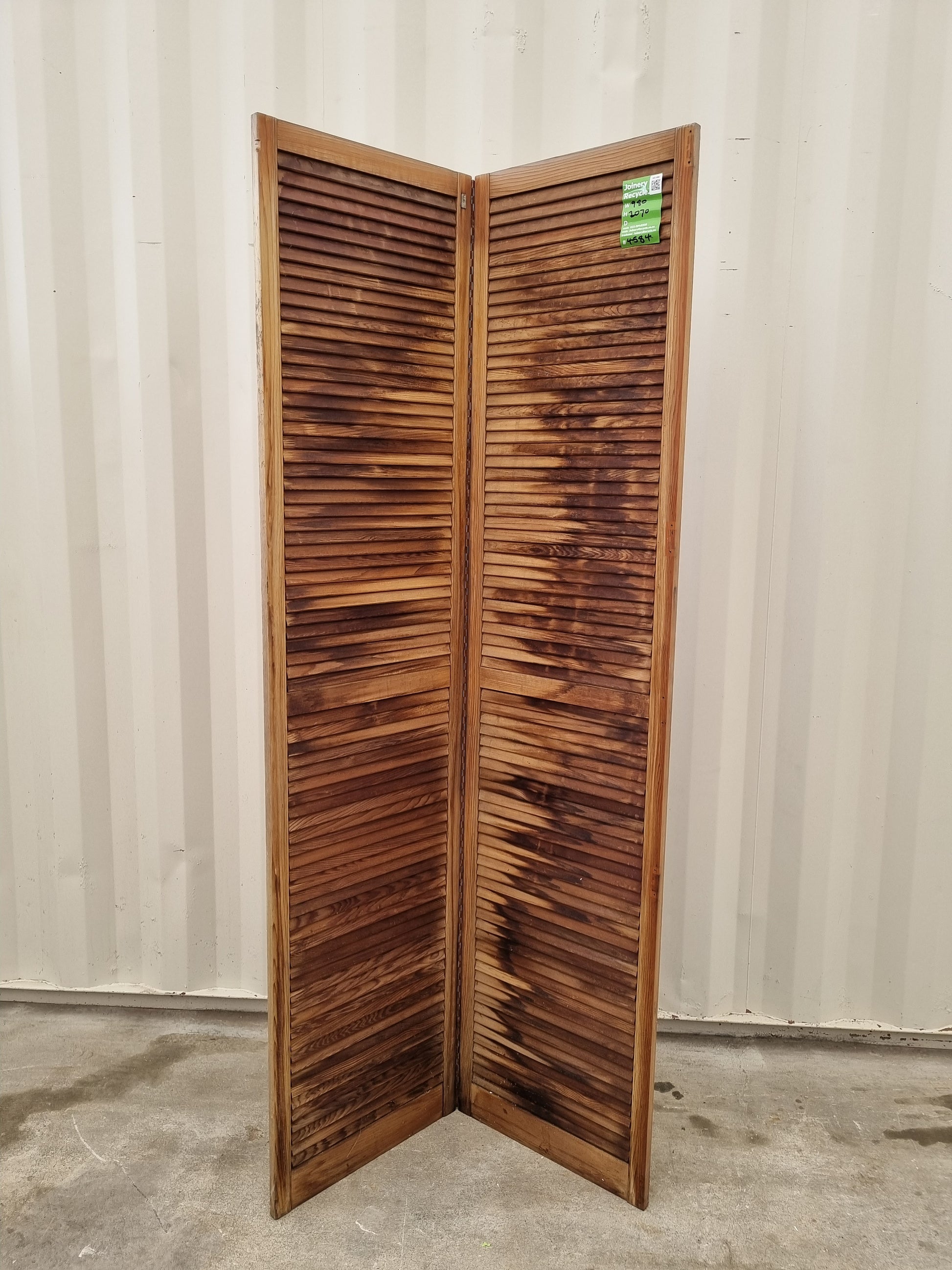 Cedar Wood Shutters 980 W x 2090 H [#4584 SF] - Joinery Recycle