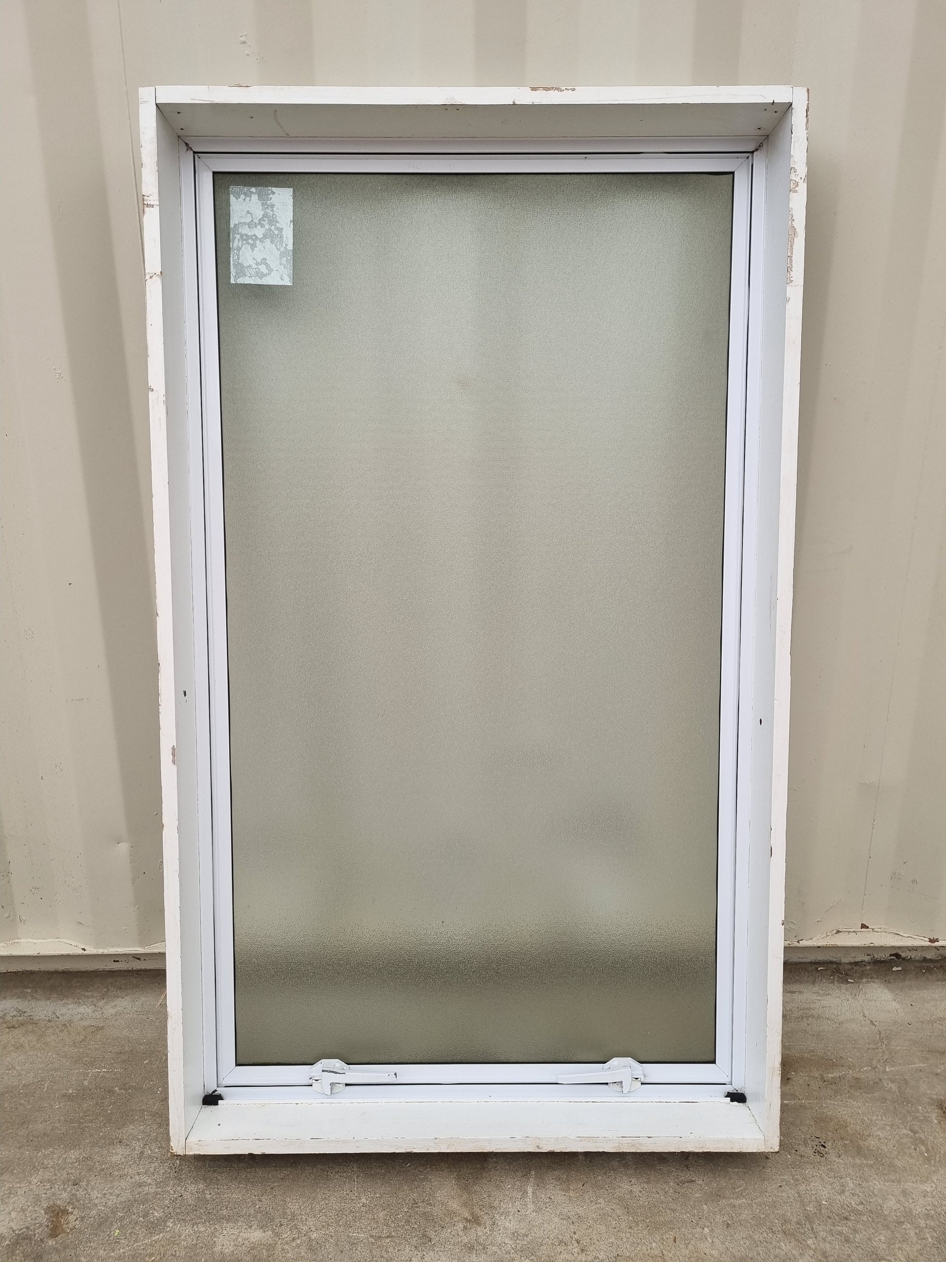 Aluminium BATHROOM Window White 770 W x 1300 H [#4787 SF] - Joinery Recycle