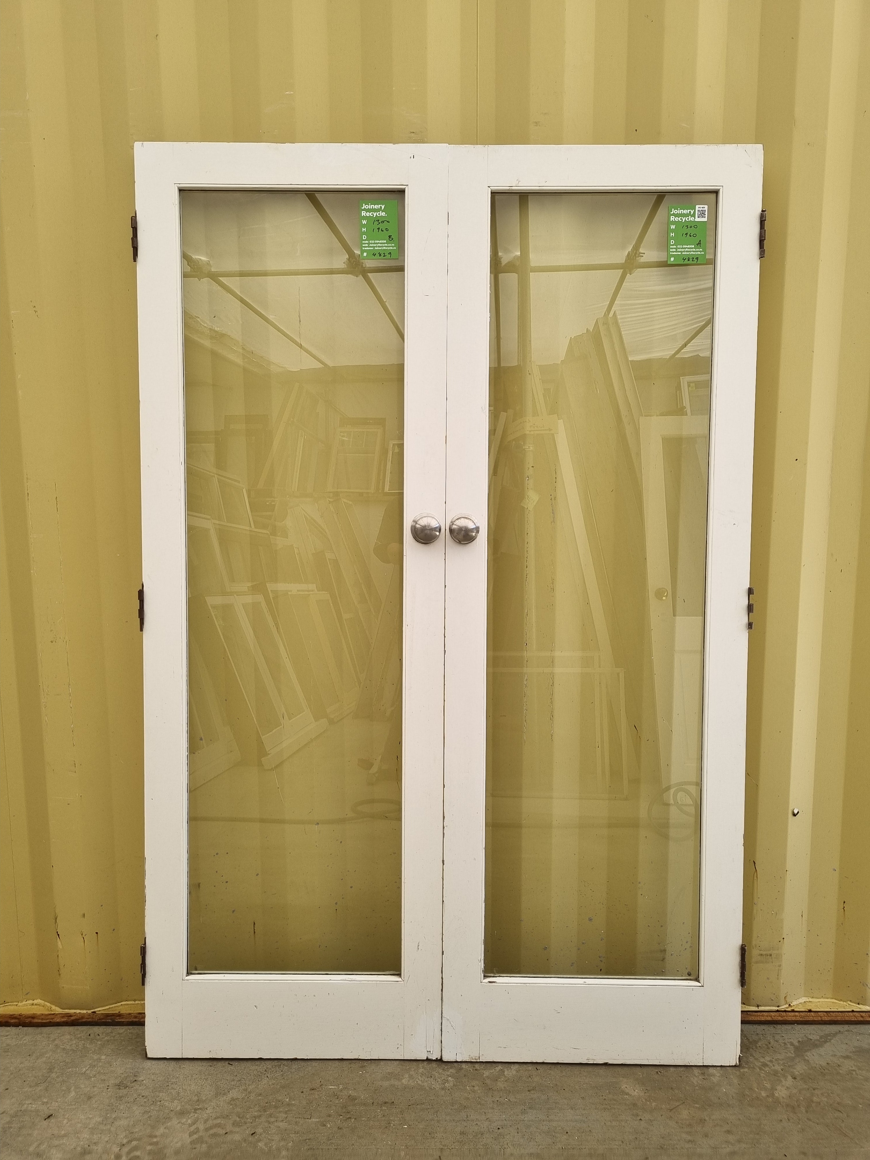 Wooden French Doors 1300 W x 1960 H [#4829] – Joinery Recycle