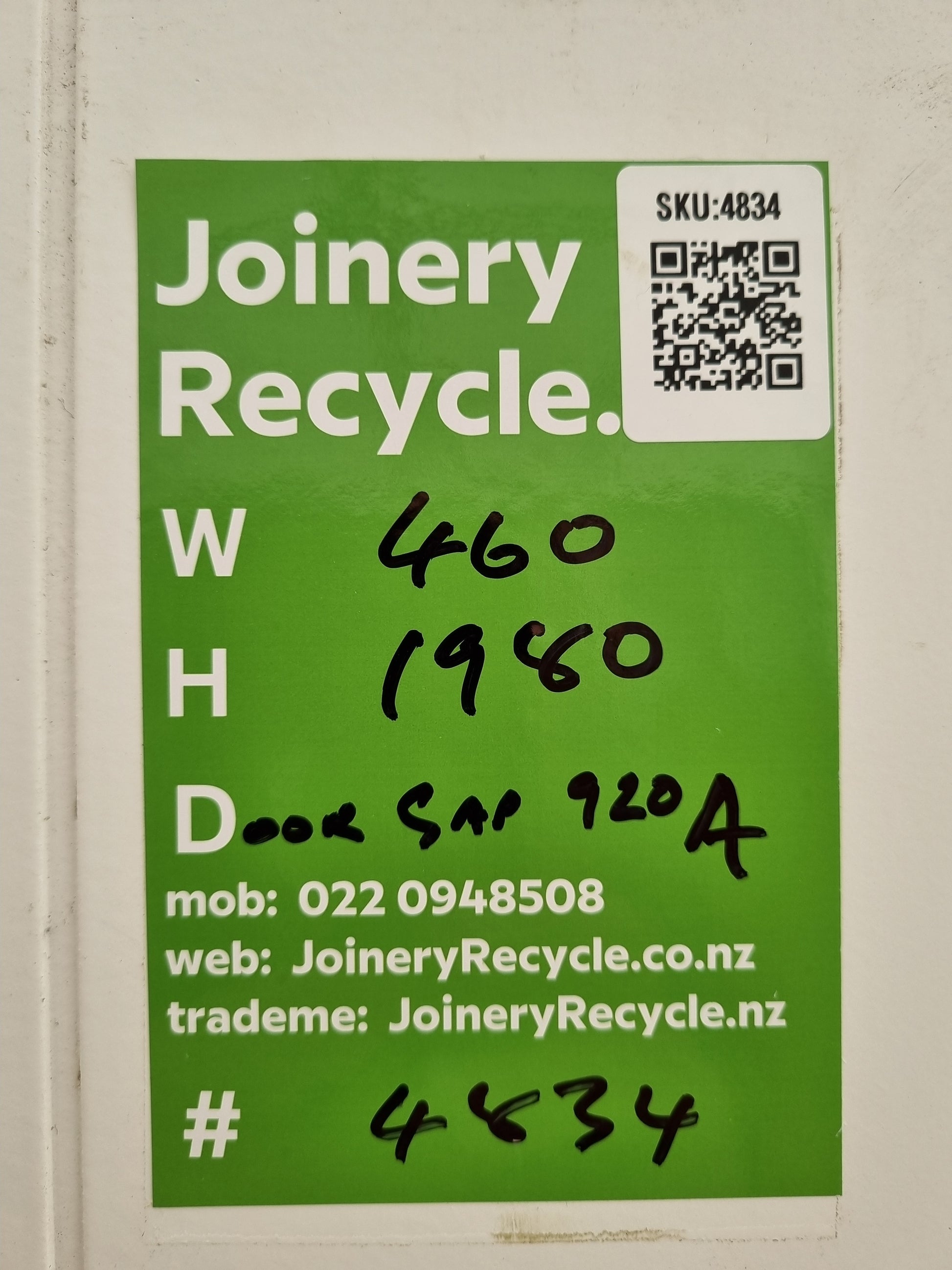 Pair of Sliding Wardrobe Doors 460 W x 1980 H [#4834] - Joinery Recycle