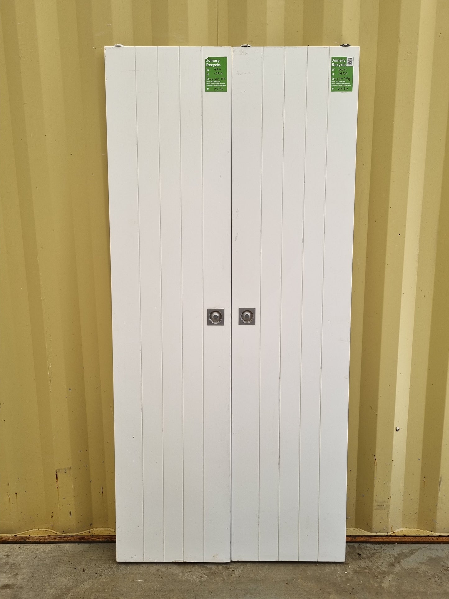 Pair of Sliding Wardrobe Doors 460 W x 1980 H [#4834] - Joinery Recycle