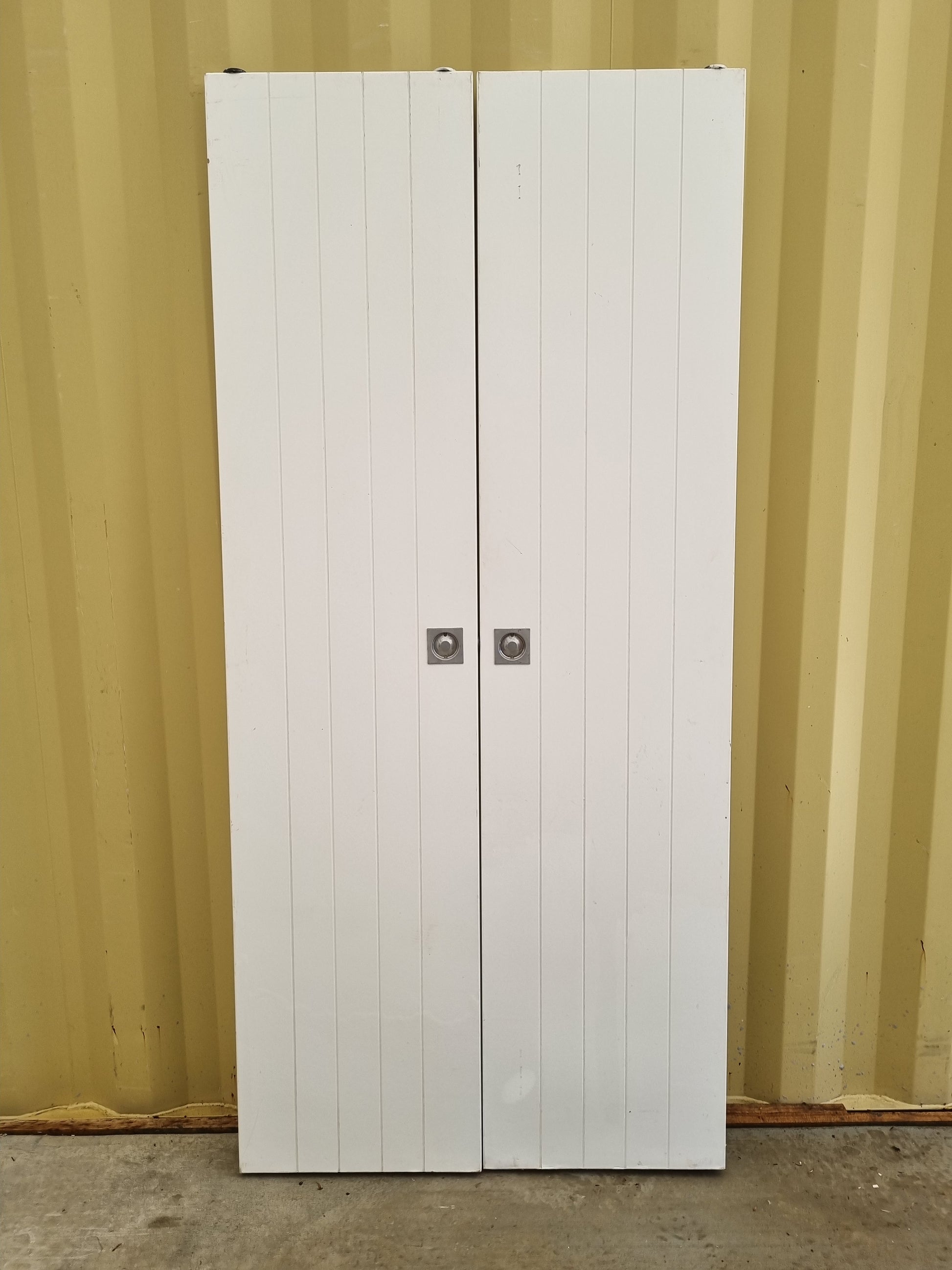 Pair of Sliding Wardrobe Doors 460 W x 1980 H [#4834] - Joinery Recycle