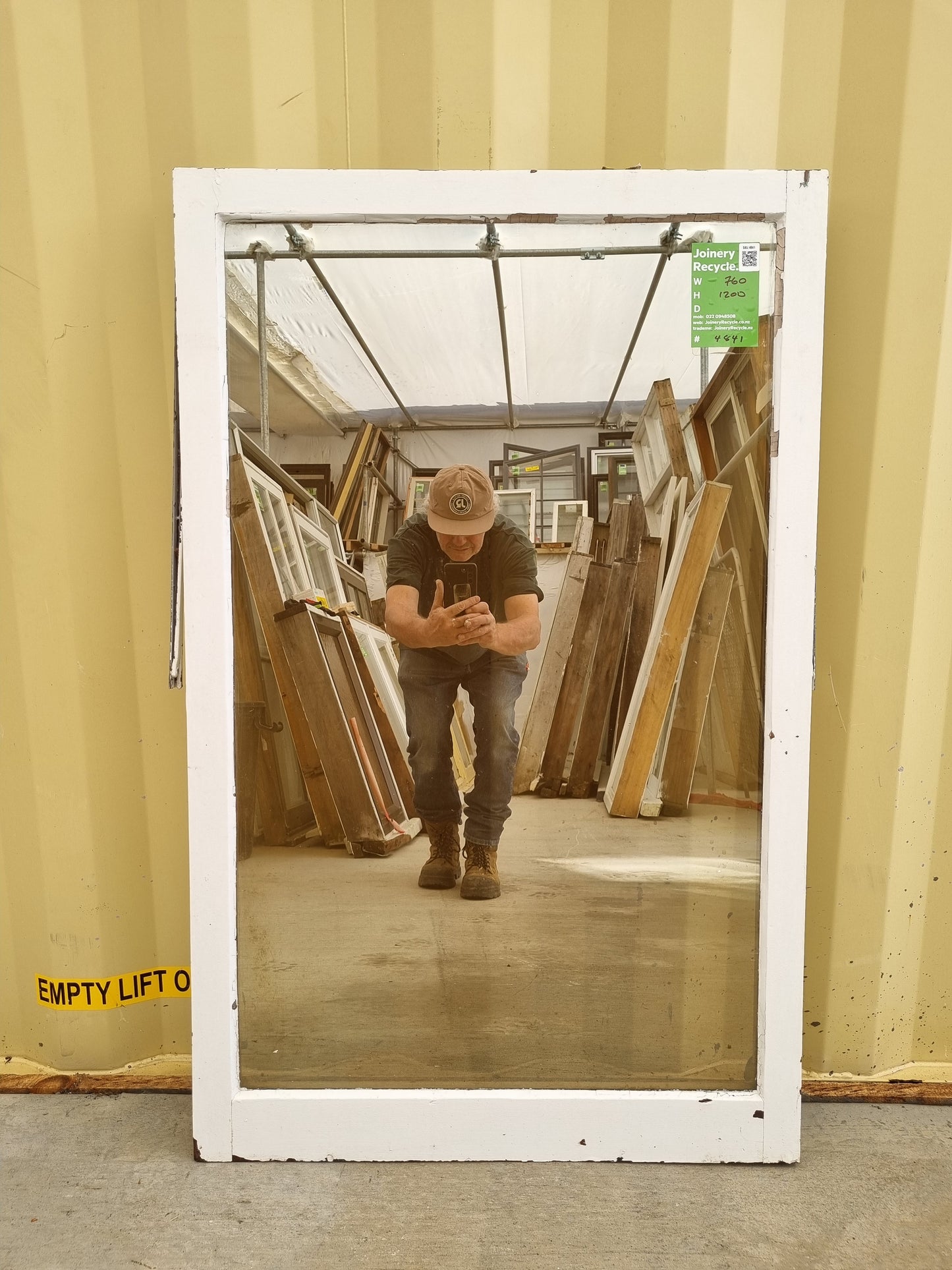 Wooden Window Sash 760 W x 1200 H [#4841] - Joinery Recycle