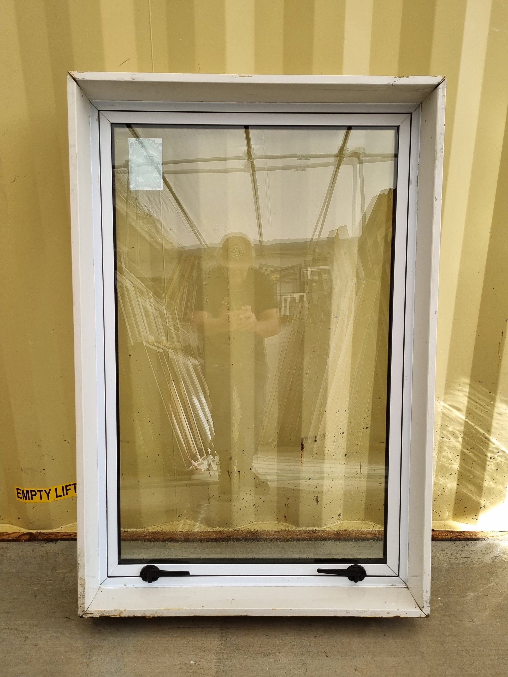 Aluminium Window White 800 W x 1200 H [#4845] - Joinery Recycle
