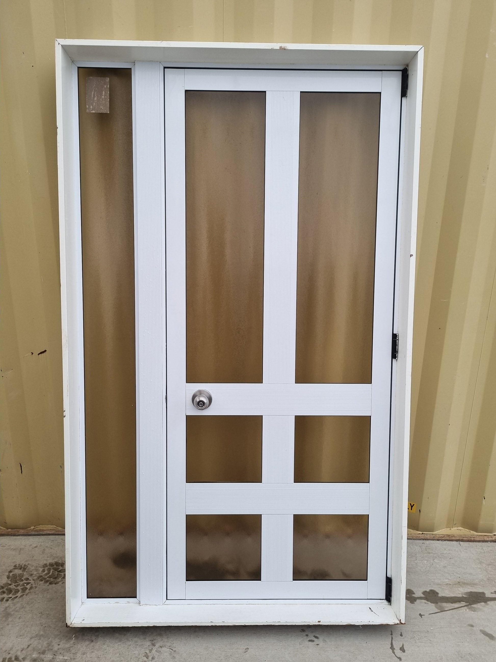 Aluminium & Glass Single Door 1200 W x 2000 H [#4879 SF] - Joinery Recycle