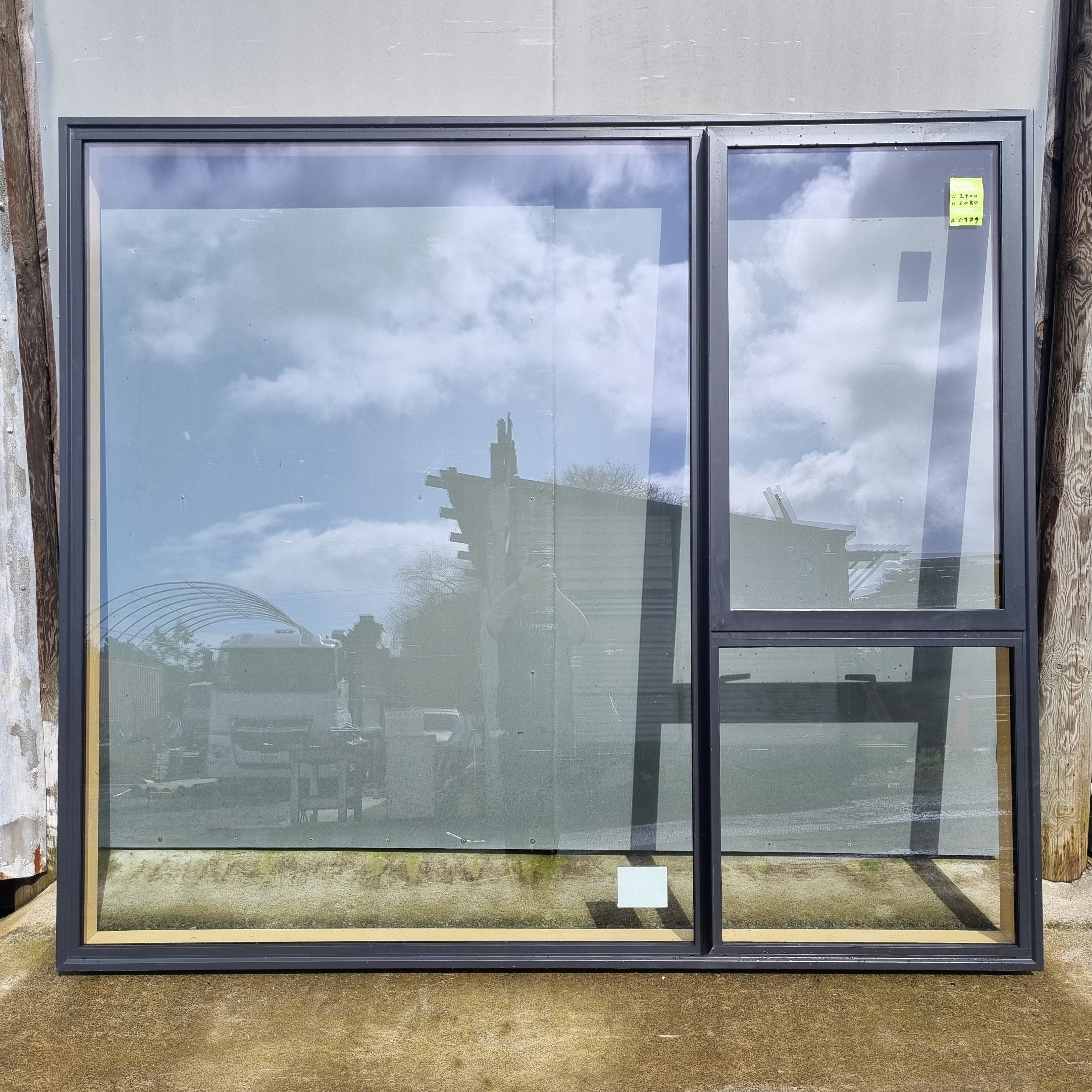 *NEW*Aluminium Window Double Glazed Slate Grey 2400 W x 2080 H [#4379 ...