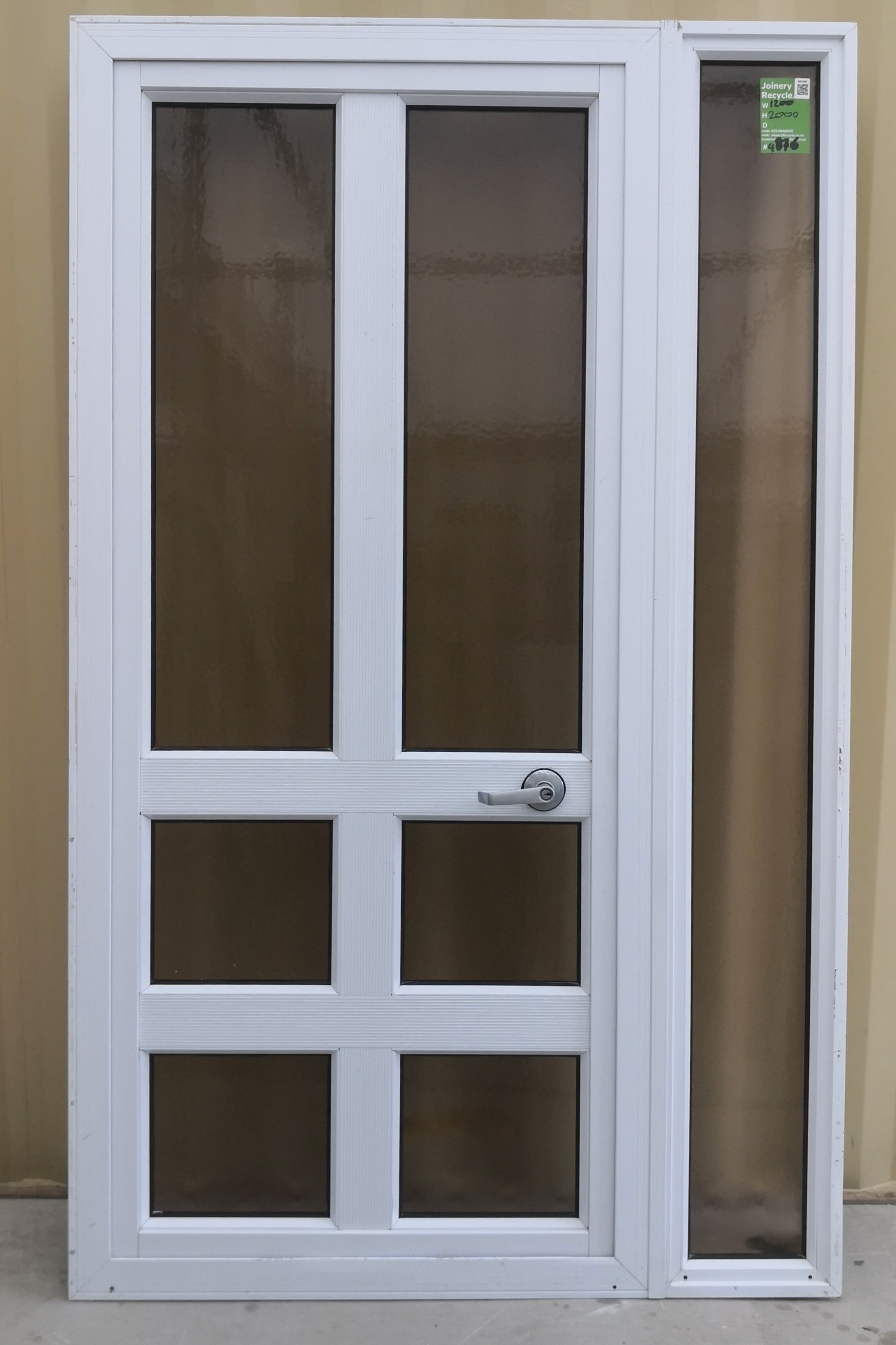ENTRANCE Door with Side Light 1200 W x 2000 H [#4876 SF] - Joinery Recycle